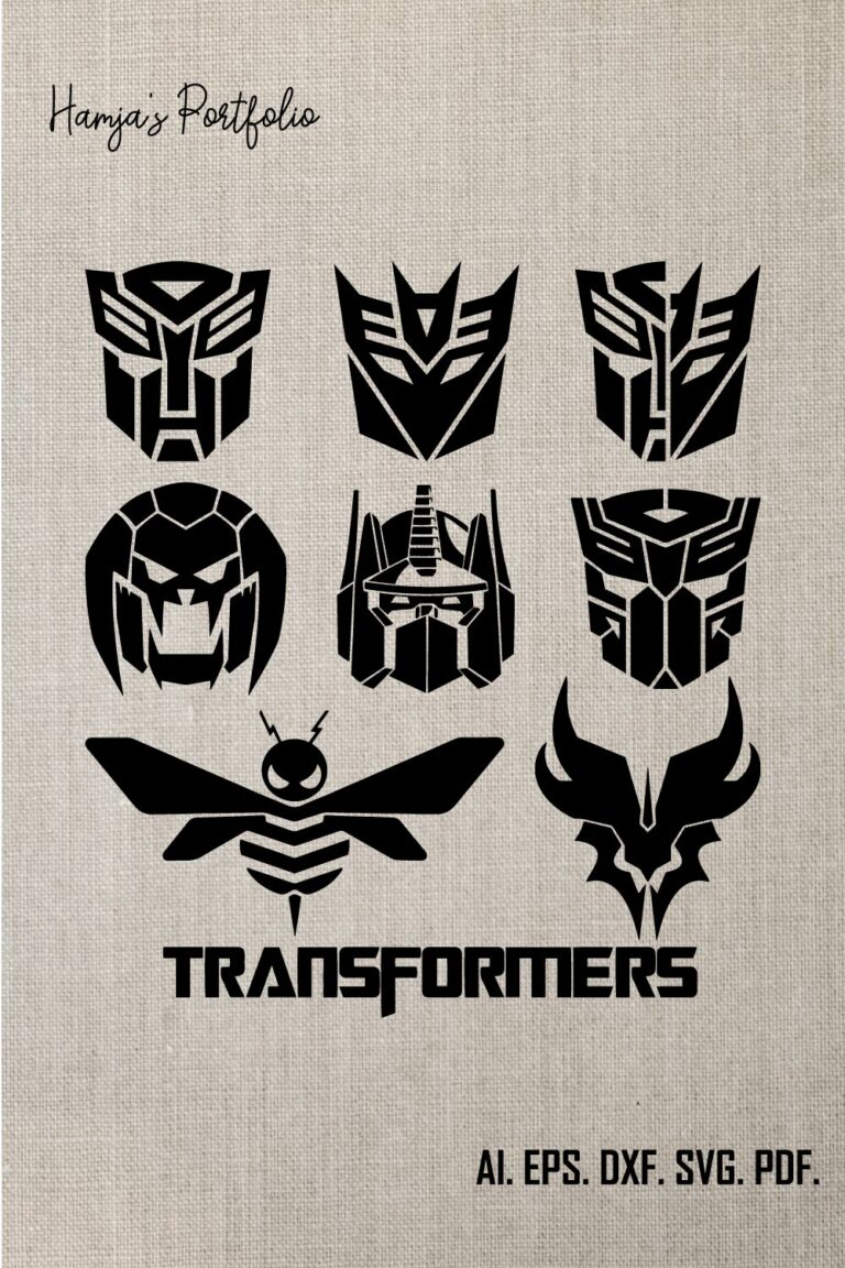 Transformers Svg, Transformer SVG Faces, Transformers Logo layered SVG ...
