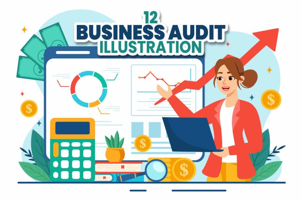 12 Business Audit Documents Illustration - MasterBundles