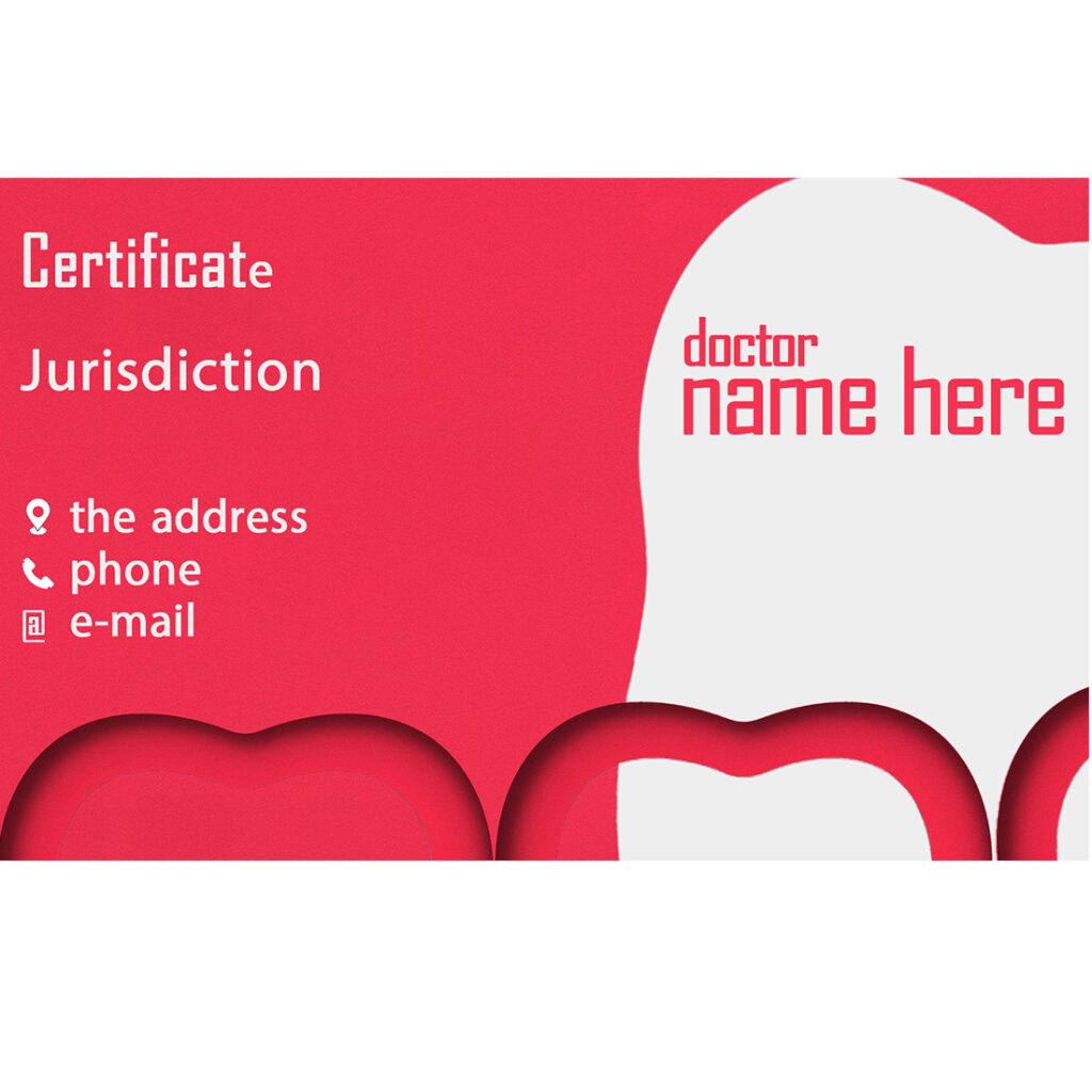 business Card Doctor of Dentist - MasterBundles