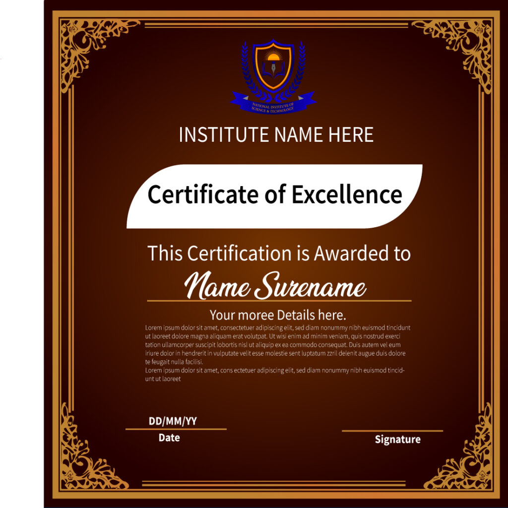 School, Academy or any educational institute Certificate template ...
