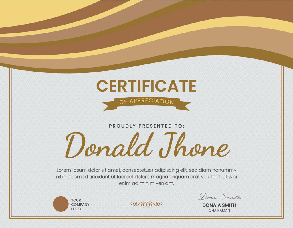 Elegant Horizontal Certificate - MasterBundles