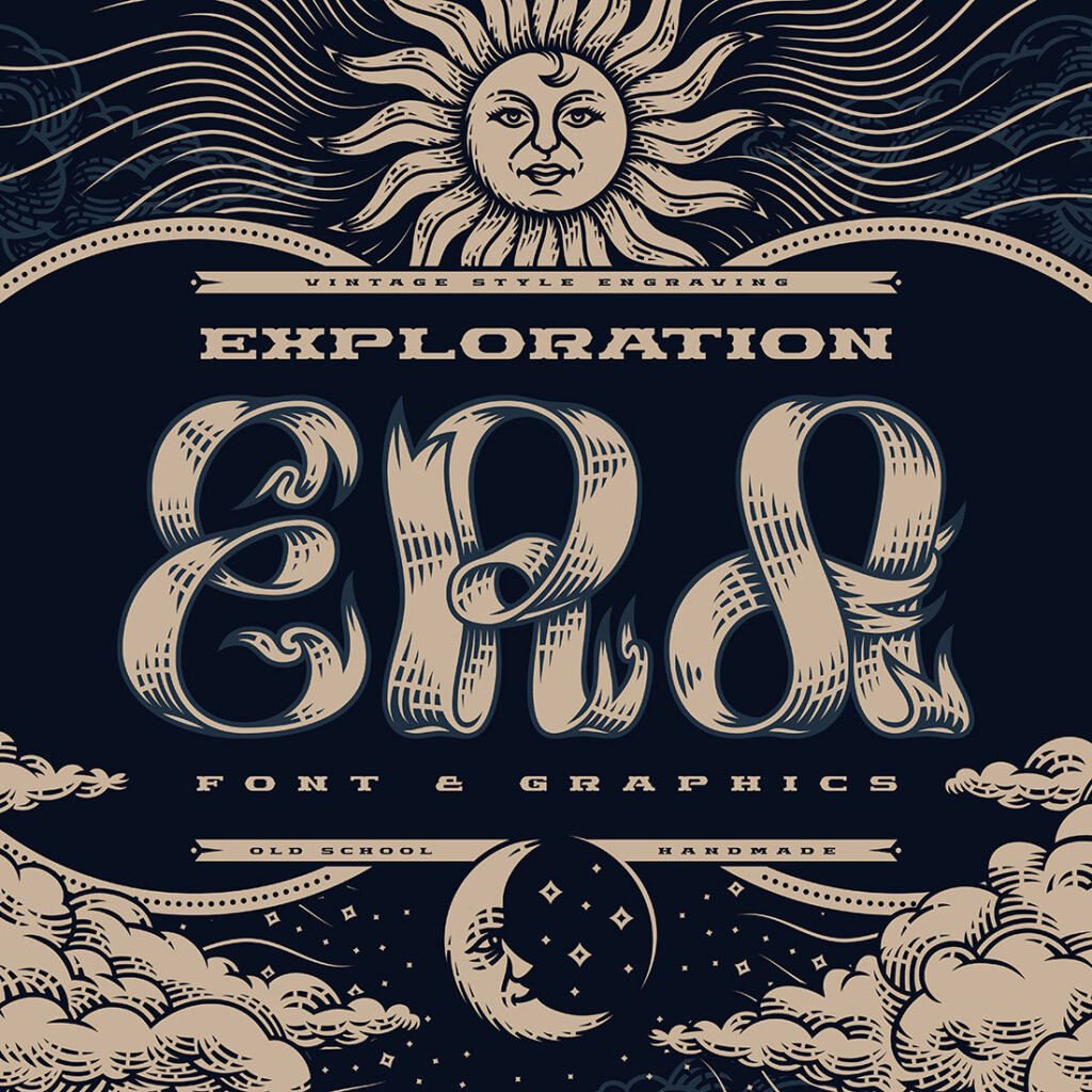 Exploration Era — Font & Graphics - MasterBundles