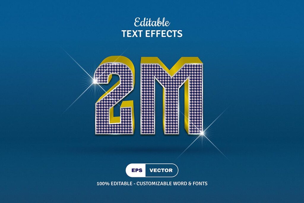 Diamond Editable Text Effect Bundle - MasterBundles
