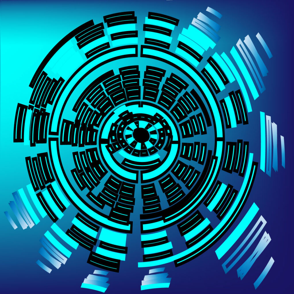 Wave blue background vector wallpaper - MasterBundles