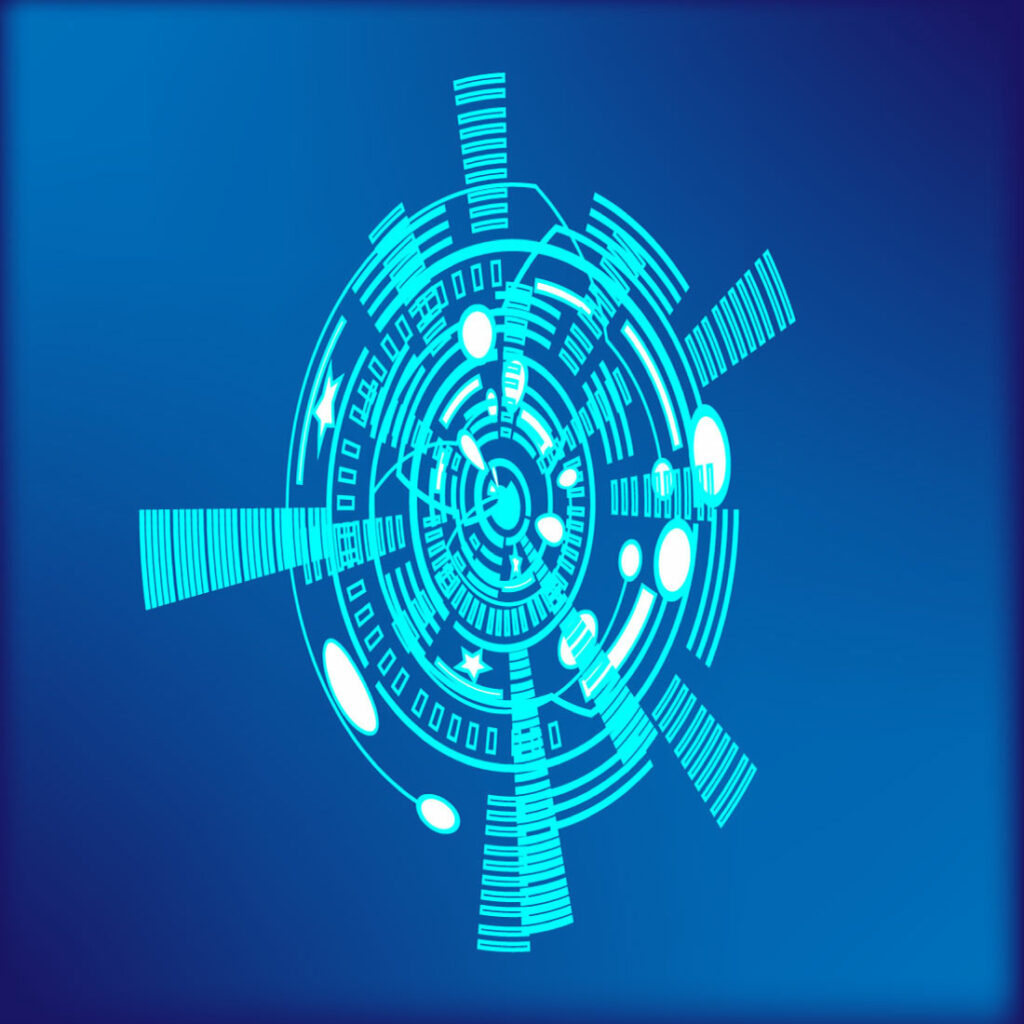 Gradient background in hud vector Image - MasterBundles