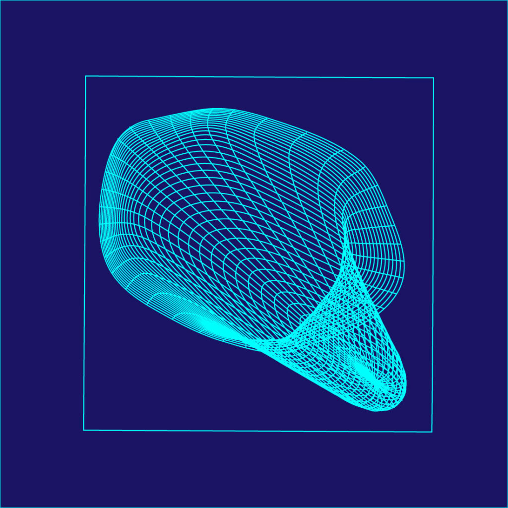 Gradient background with 3d Wire frame in green mesh - MasterBundles