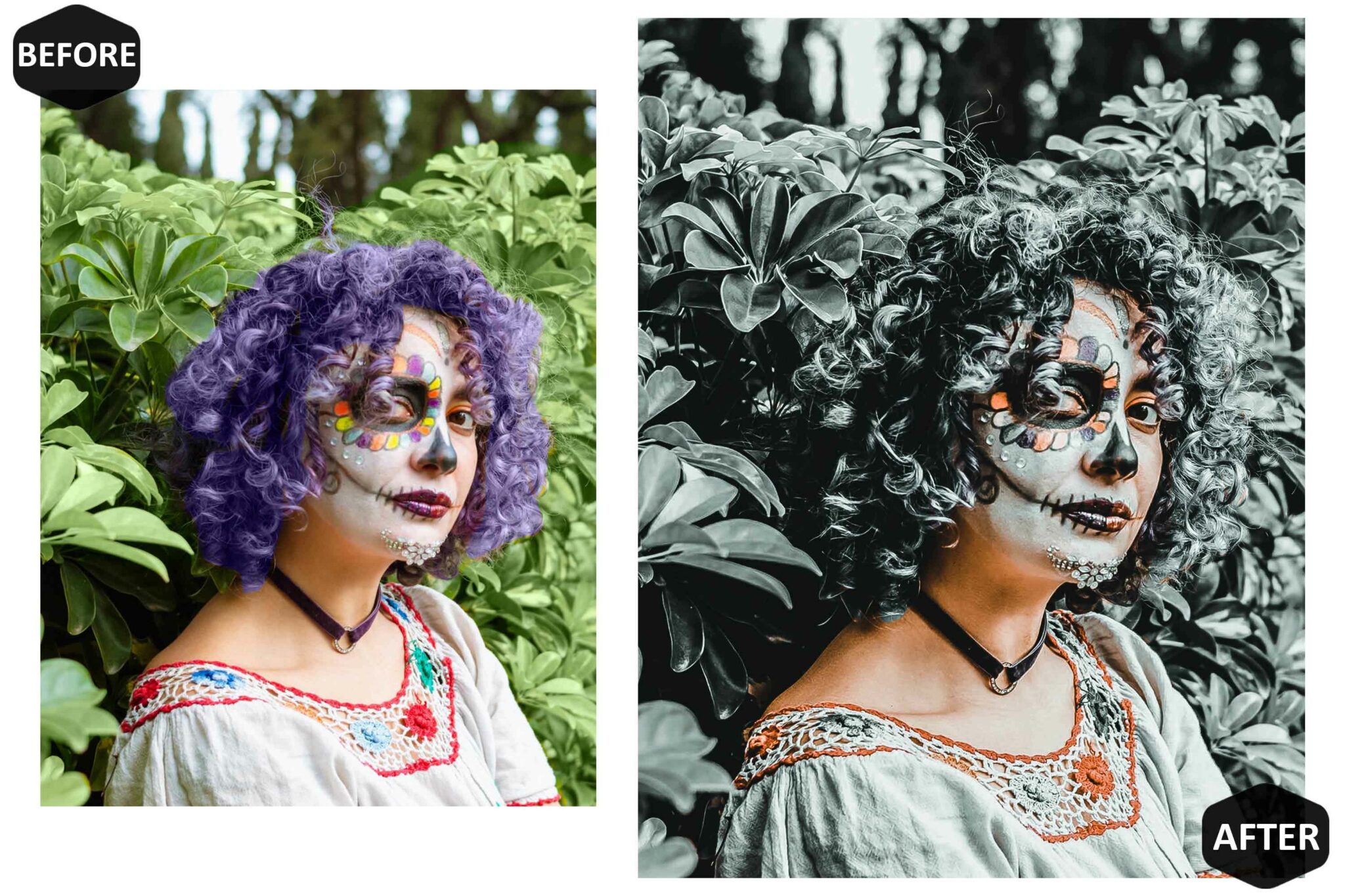 10 Photoshop Actions, Color Focus On Halloween Ps Action, Selective ACR ...