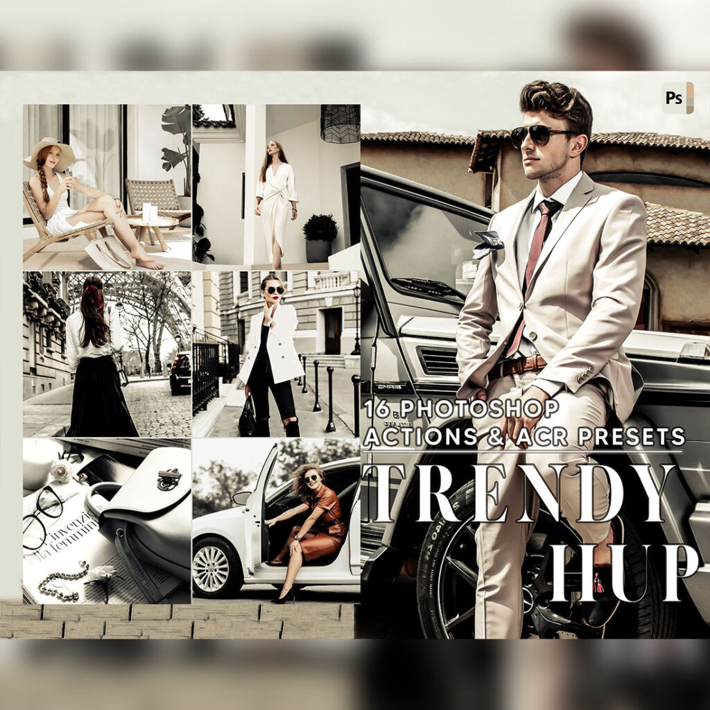 16 Photoshop Actions, Trendy Hup Ps Action, Bright ACR Preset, Luxury ...