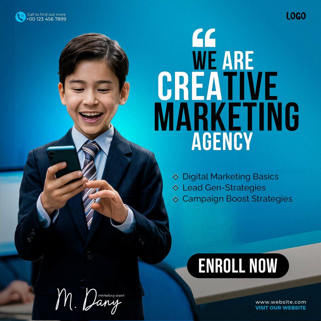 Marketing Social Media Post Template | MasterBundles