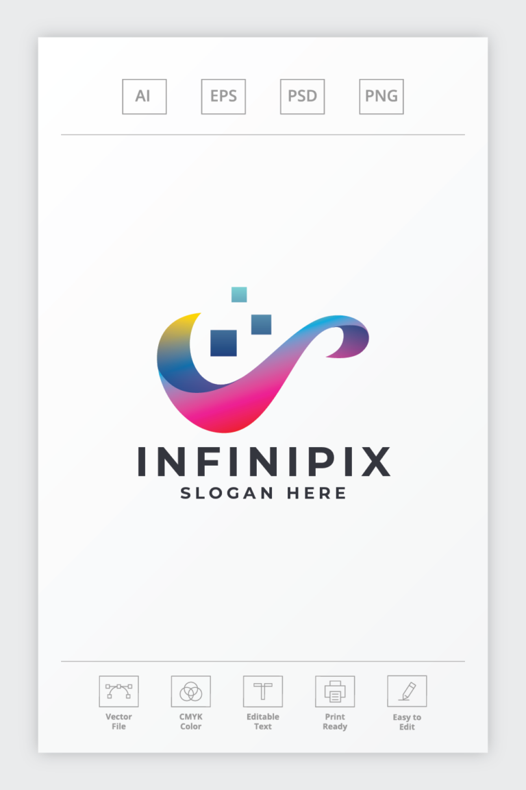 Infinity Pixel Logo - MasterBundles
