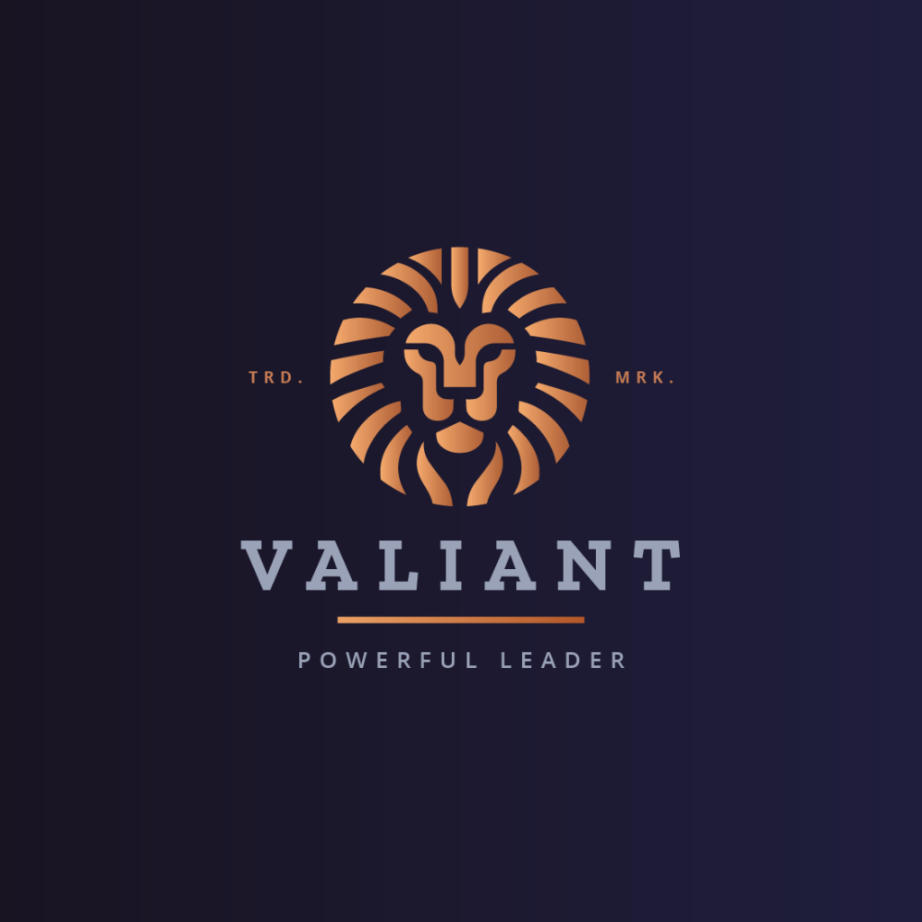 Head Lion Valiant Logo - MasterBundles