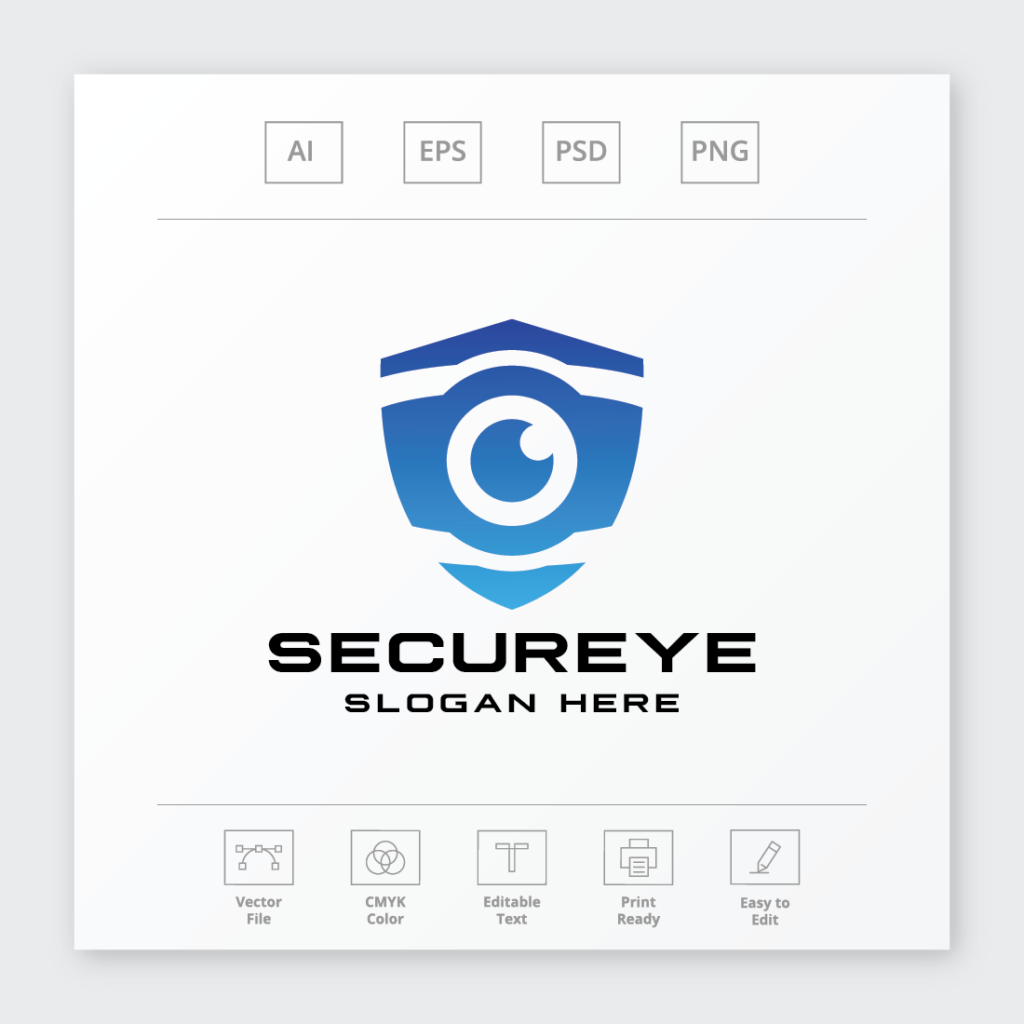 Secure Eye Logo - MasterBundles