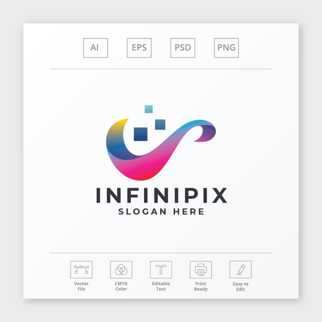 Infinity Pixel Logo - MasterBundles
