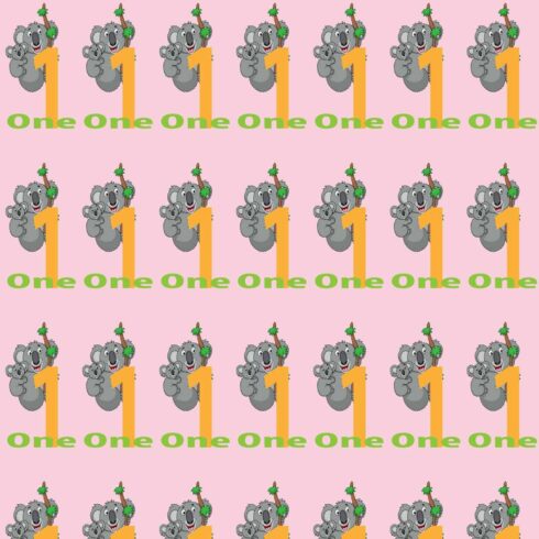 Pattern Design in Number 0ne with panda family - MasterBundles