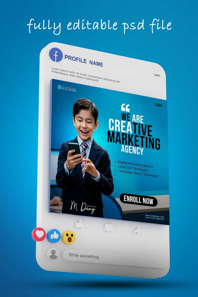 social media creative poster design - MasterBundles