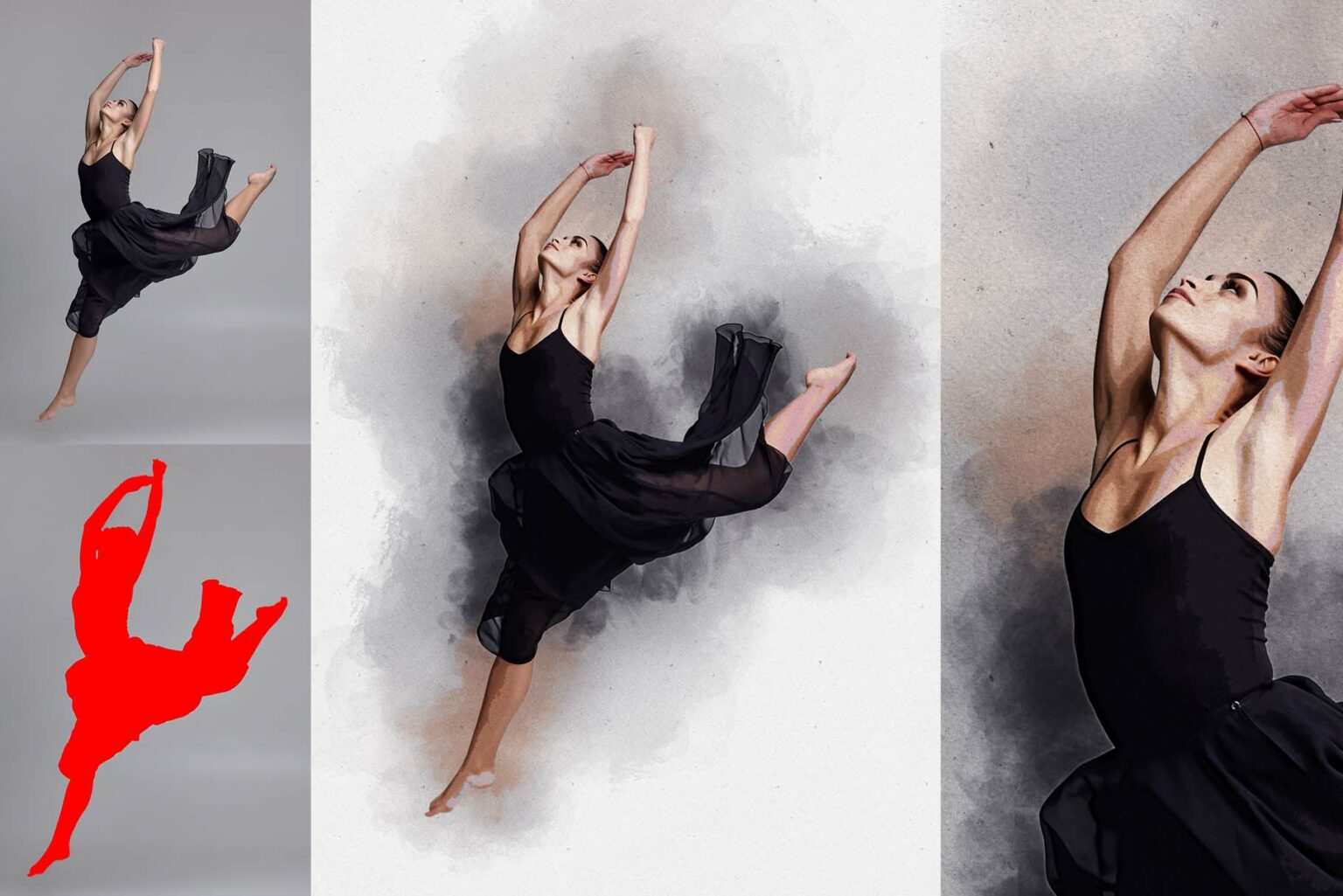 Portrait Painting Photoshop Action - MasterBundles