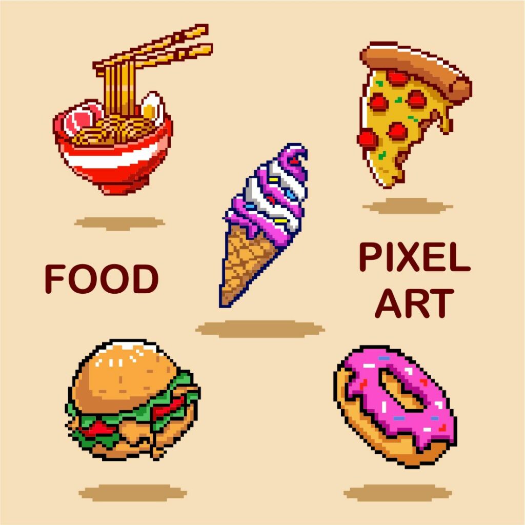 Food Pixel Art - Only $ 11