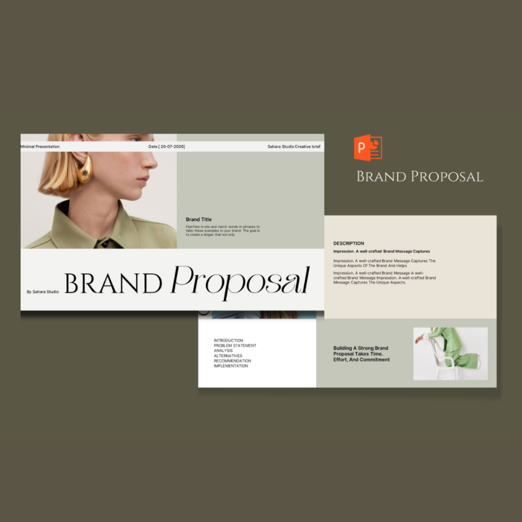 Minimalist Brand Proposal - MasterBundles