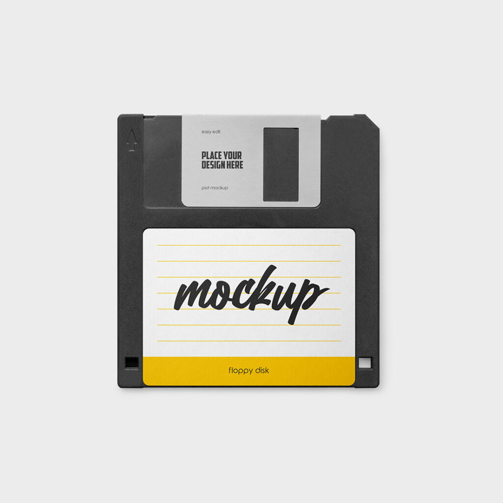 Floppy Disk Mockup Set - MasterBundles
