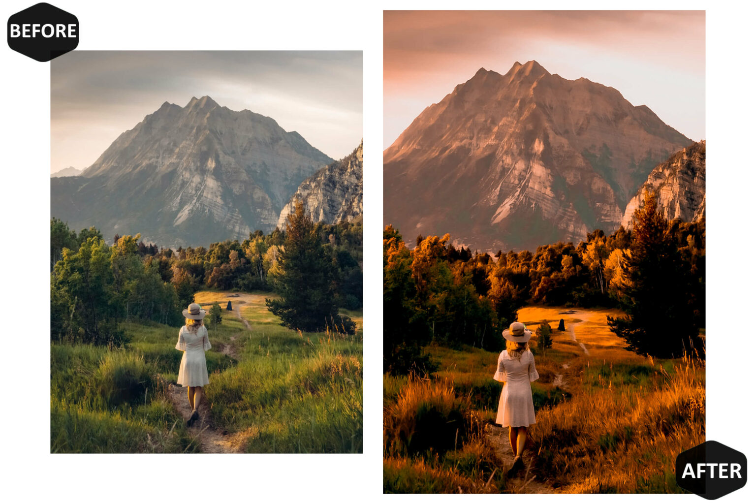 12 Photoshop Actions, Dreamy Sunset Ps Action, Golden ACR Preset, Moody ...