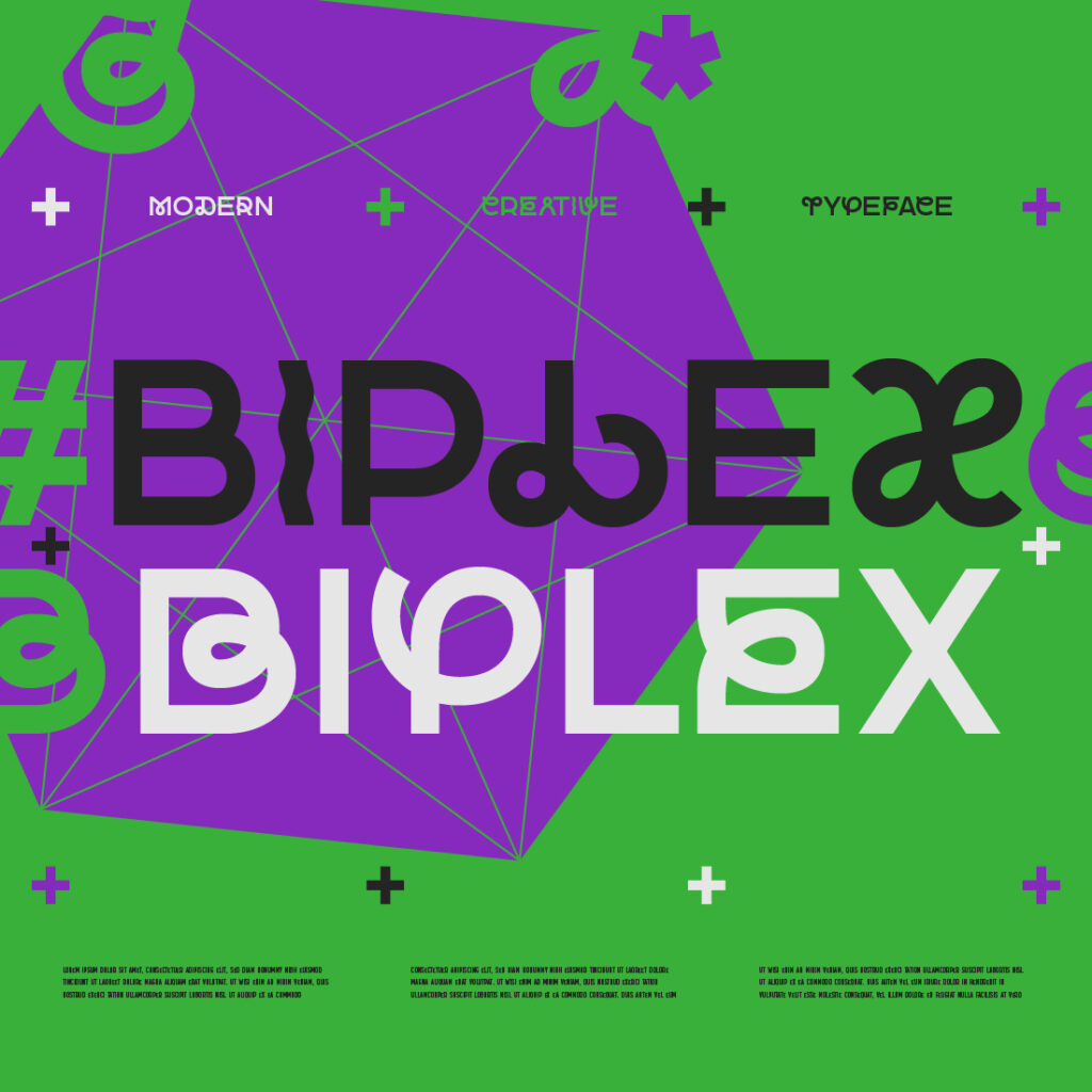 Biplex — Modern Creative Font - MasterBundles