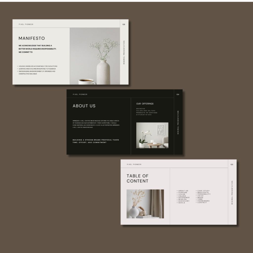 Minimalist Brand Proposal - MasterBundles
