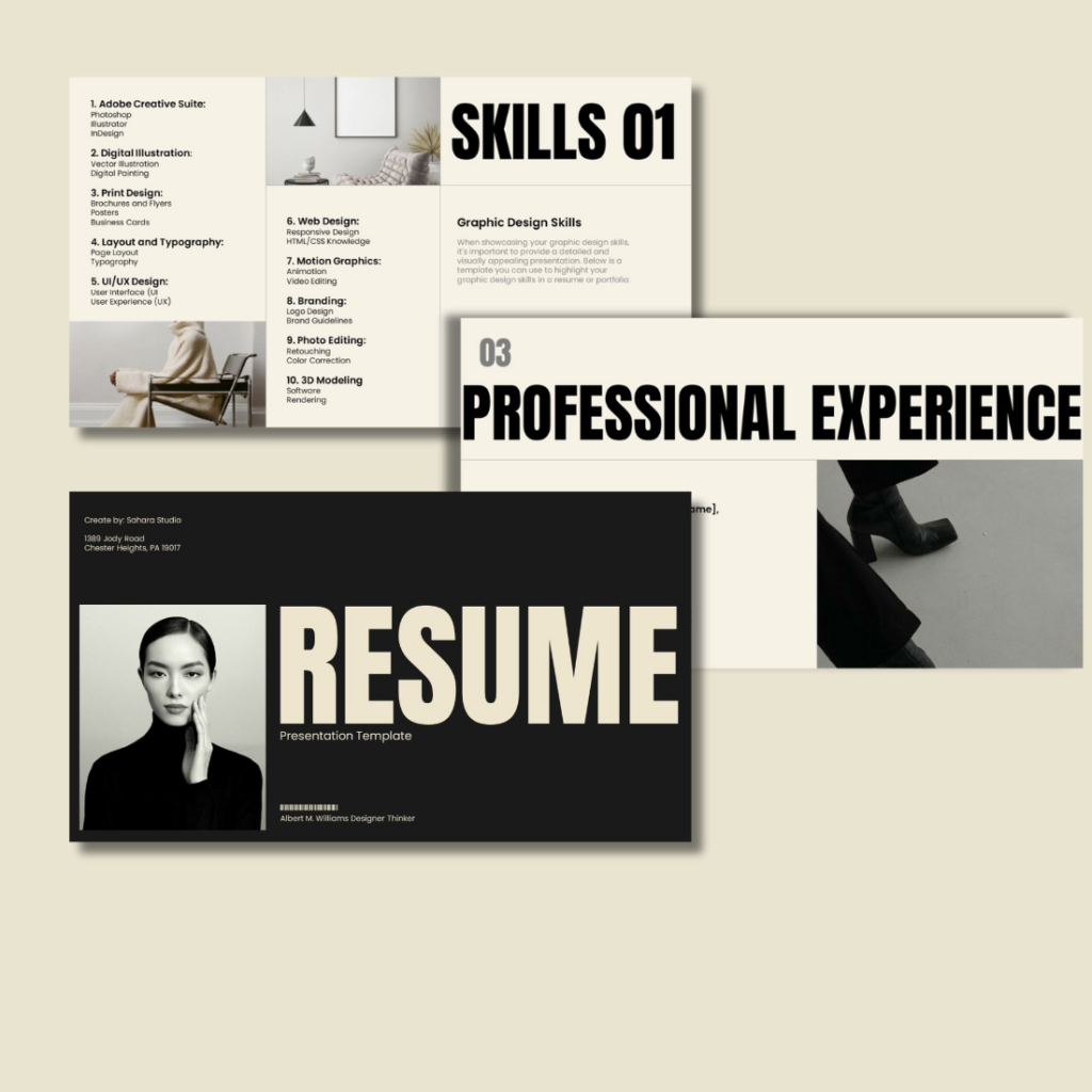 Resume - Presentation PowerPoint Template - MasterBundles