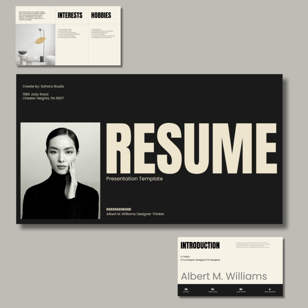 Resume - Presentation PowerPoint Template - MasterBundles