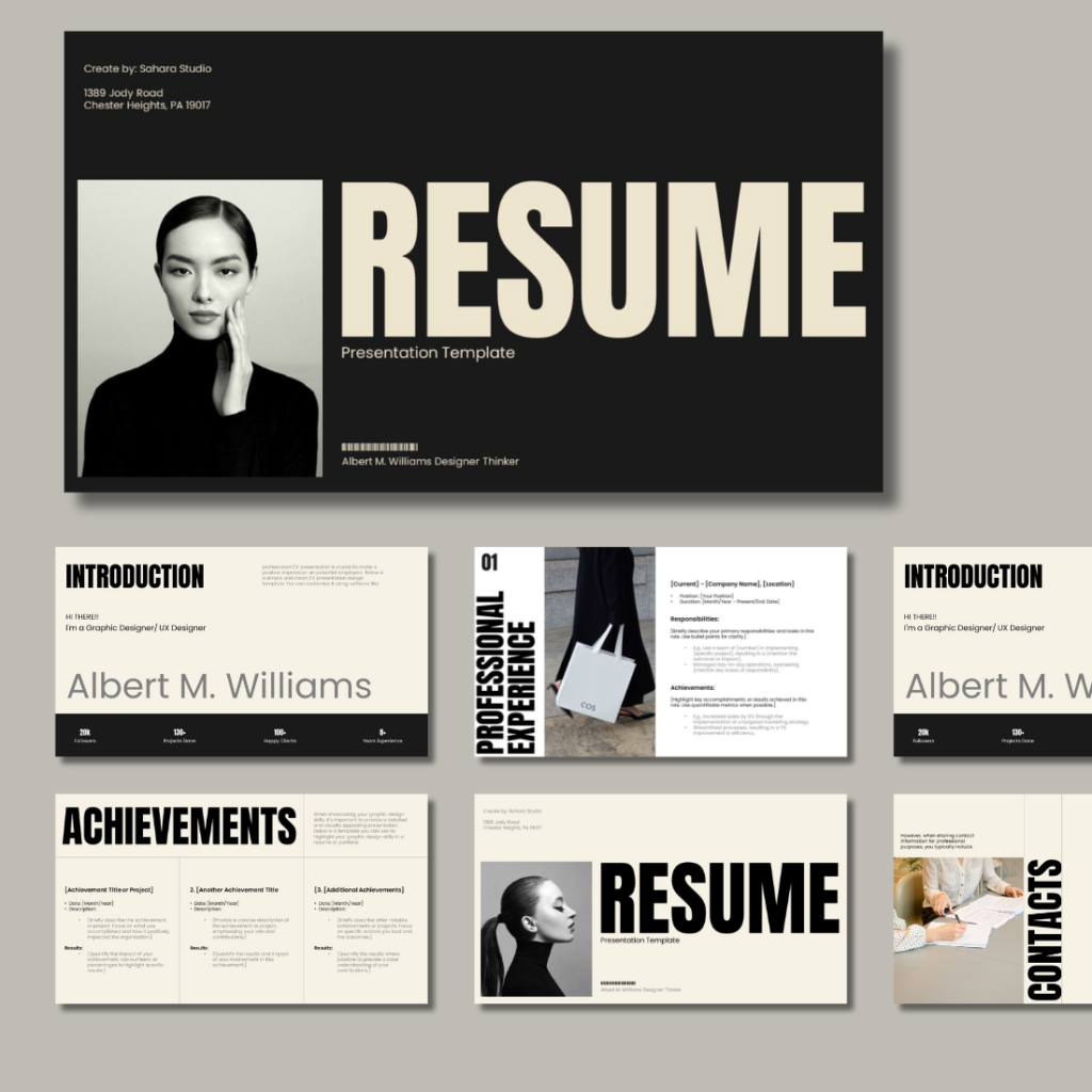 Resume - Presentation PowerPoint Template - MasterBundles