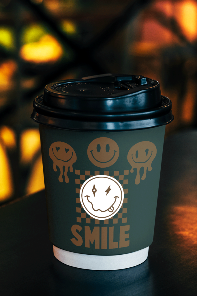 Smiley face svg, smiley silhouettes, drippy smiley svg, melting smiley ...