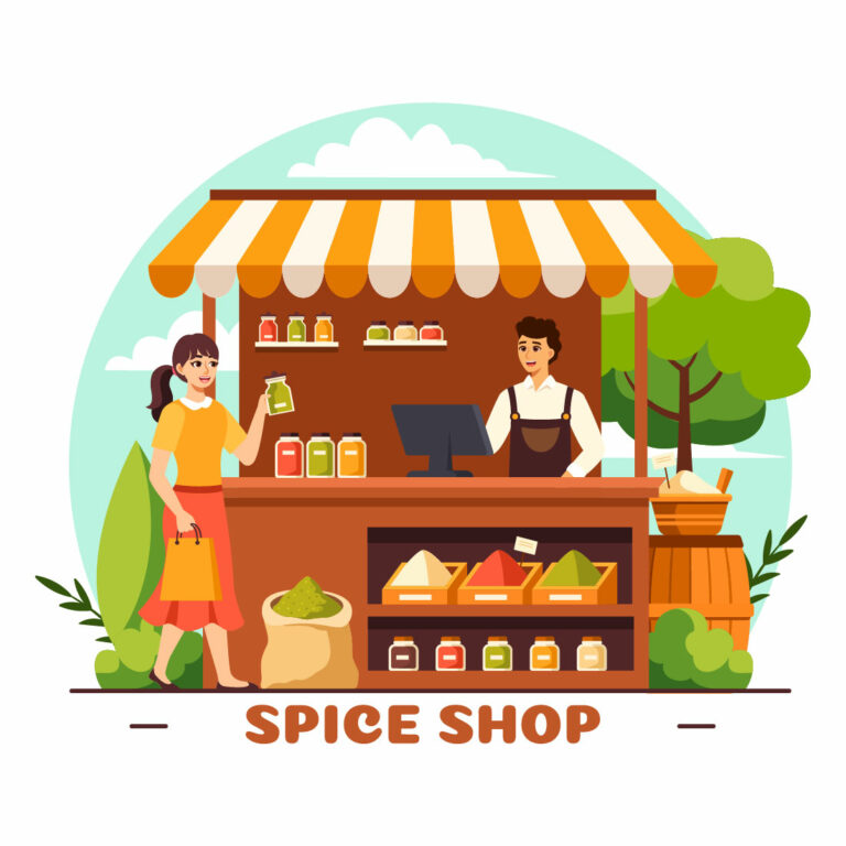 12 Spice Shop and Seasoning Illustration - MasterBundles