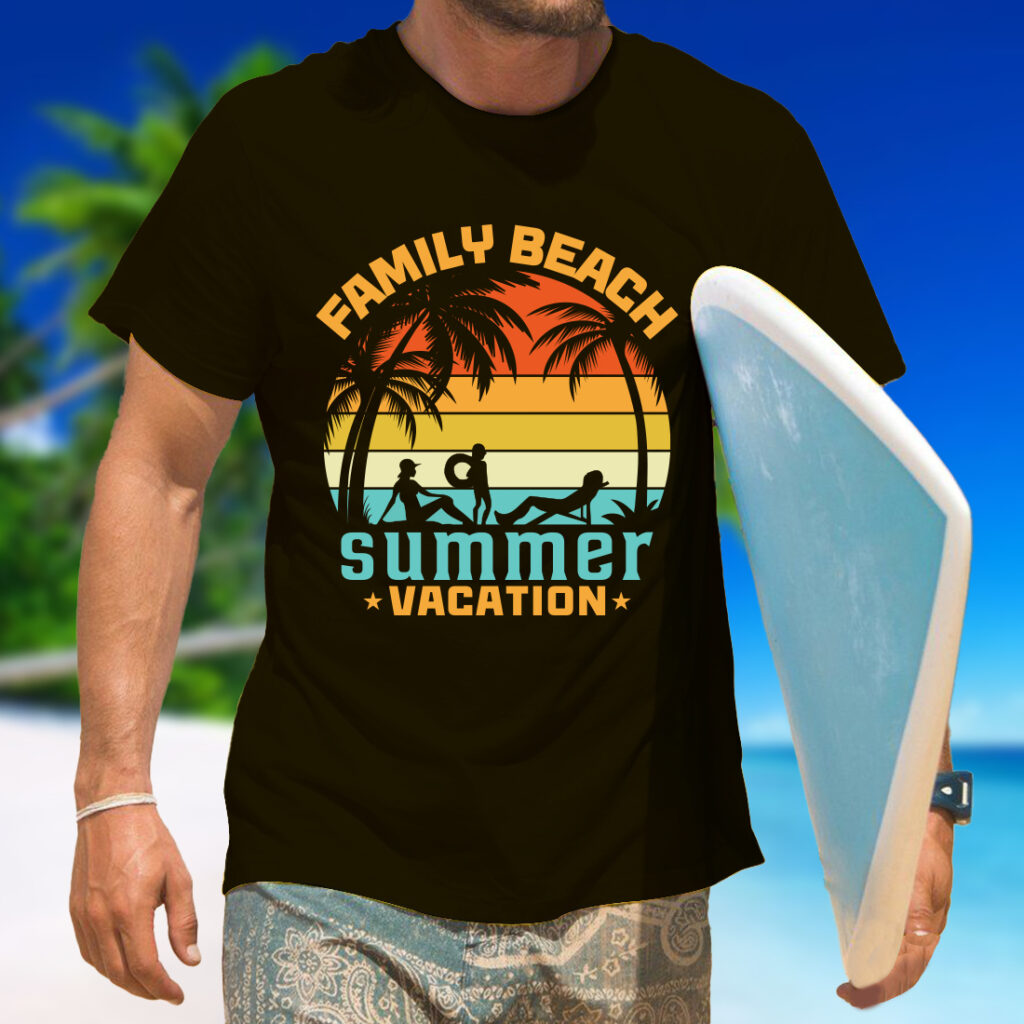 Best Sunset Retro Vintage T-shirt Design Bundle - MasterBundles