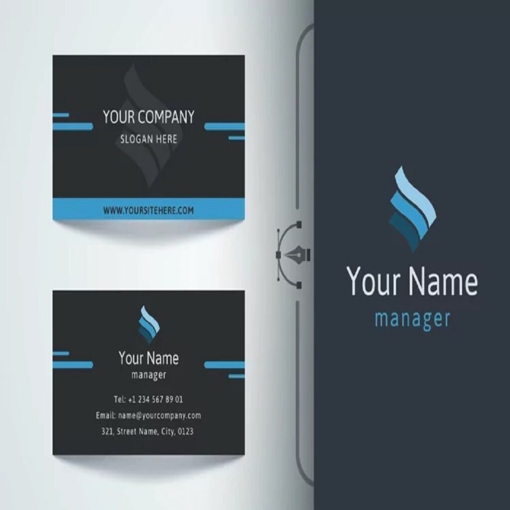 Template Business Card Brand Company - MasterBundles
