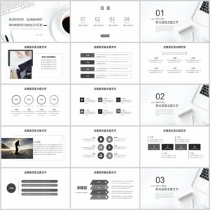 The best work summary slide templates - MasterBundles