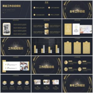 The best work summary slide templates - MasterBundles