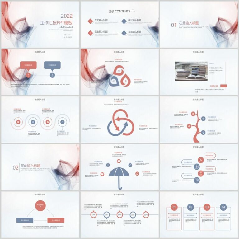 The best work summary slide templates - MasterBundles