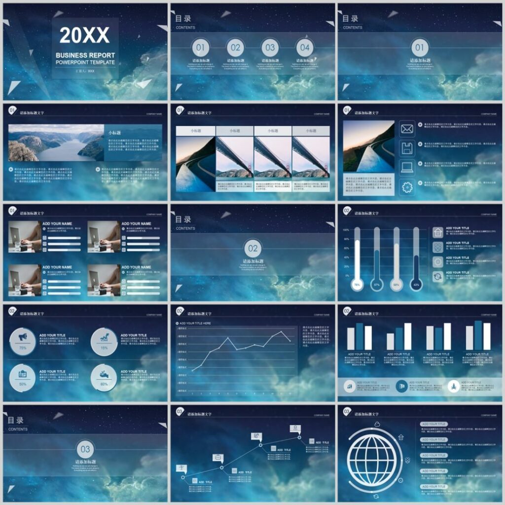 The best work summary slide templates - MasterBundles