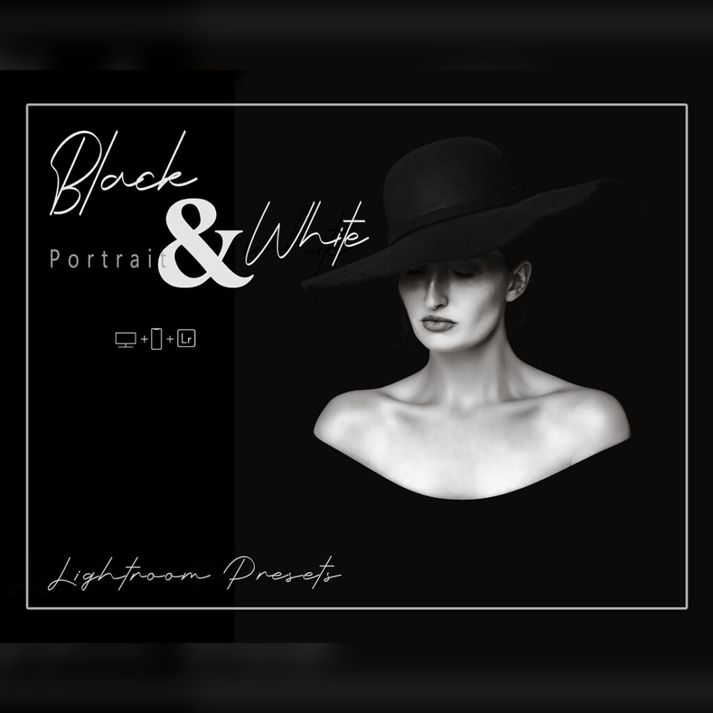 20 Black and White Portrait Lightroom Presets, Portrait Preset, B & W ...