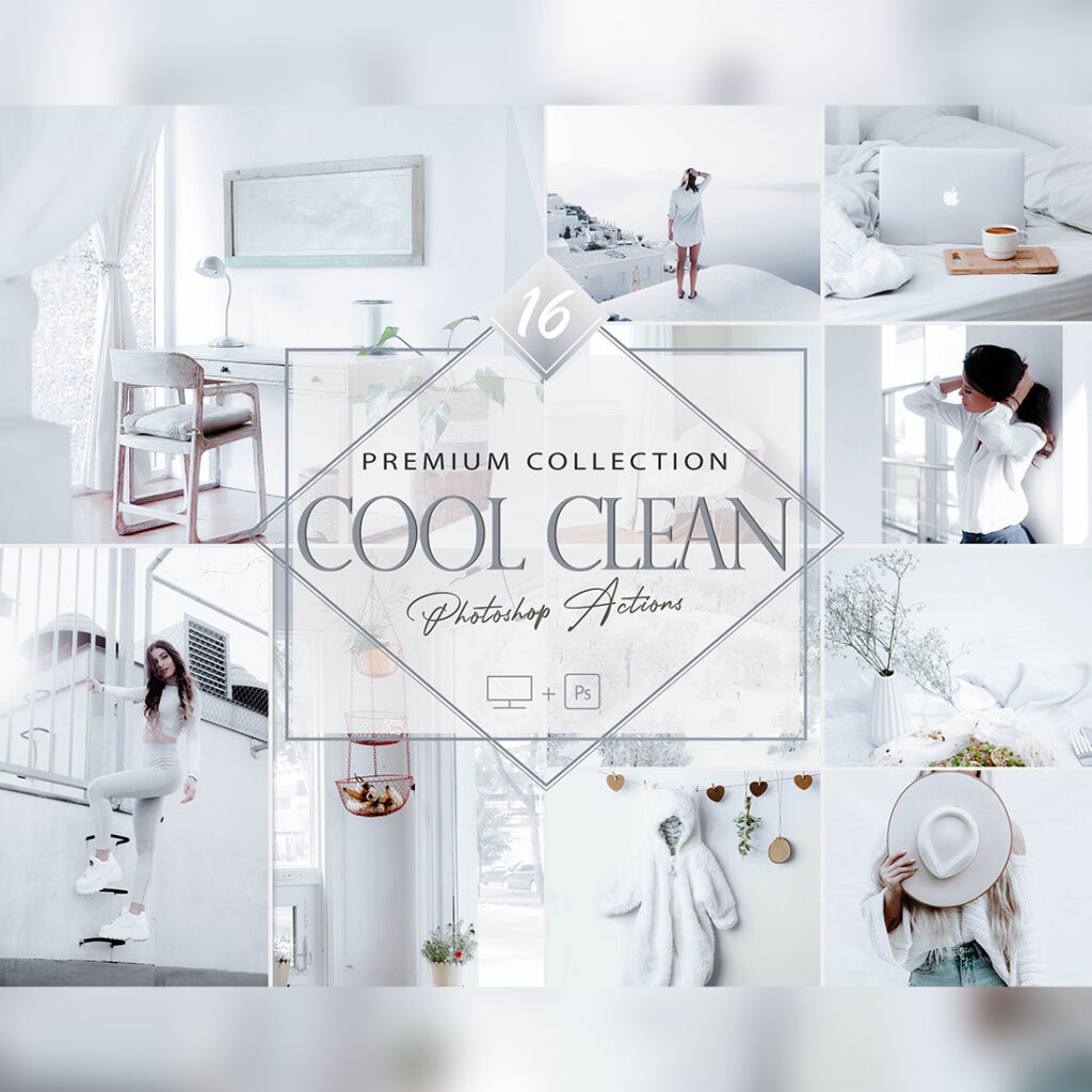 16 Cool Clean Photoshop Actions, Bright ACR Preset, White Ps Filter ...