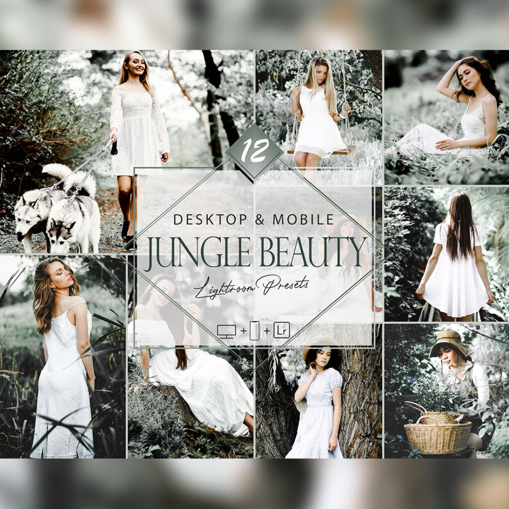 12 Jungle Beauty Lightroom Presets, Girl Preset, Bright Summer Desktop ...