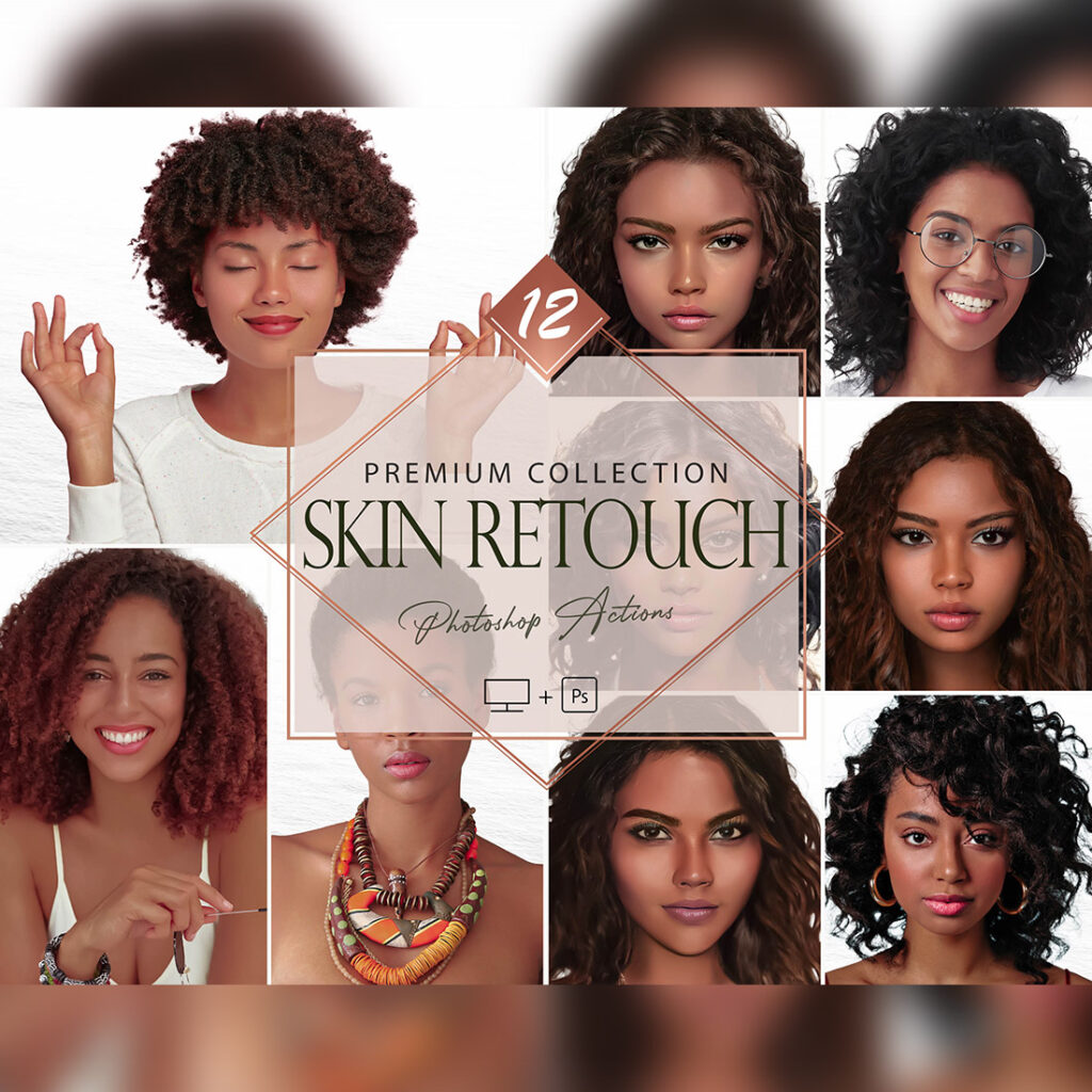 12 Skin Retouch Photoshop Actions, Soft Natural ACR Preset, Atractive ...