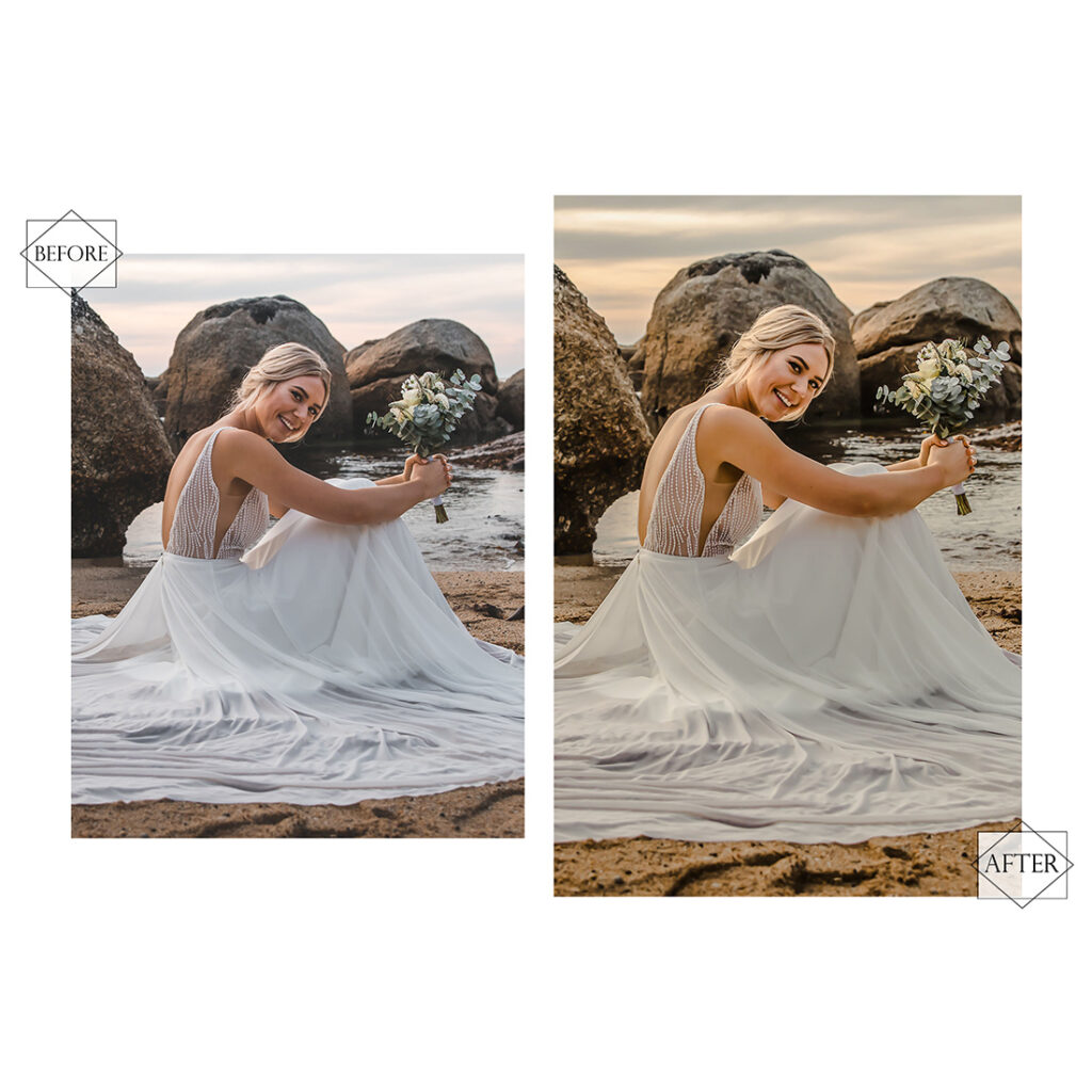 12 Photoshop Actions, Beach Wedding Ps Action, Engagement ACR Preset, Summer Airy Filter ...