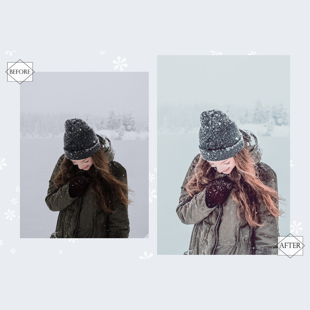 12 Pale Winter Lightroom Presets, Snowy Preset, Pastel Desktop LR ...