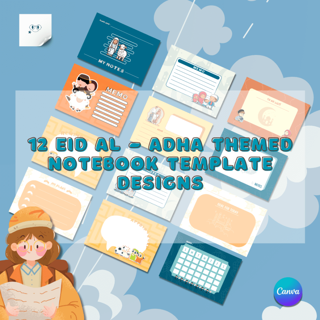 12 Cute Eid Al-Adha Theme for Notebook and Planner - Only 7 - MasterBundles