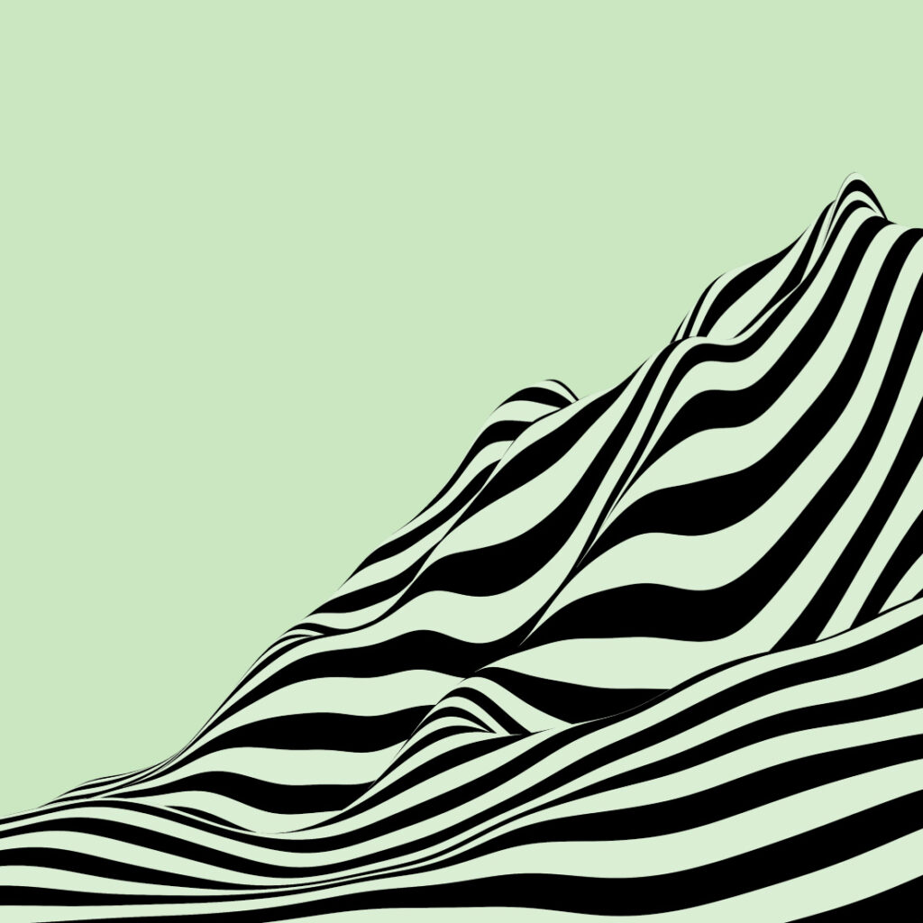 Striped Landscape Background - MasterBundles