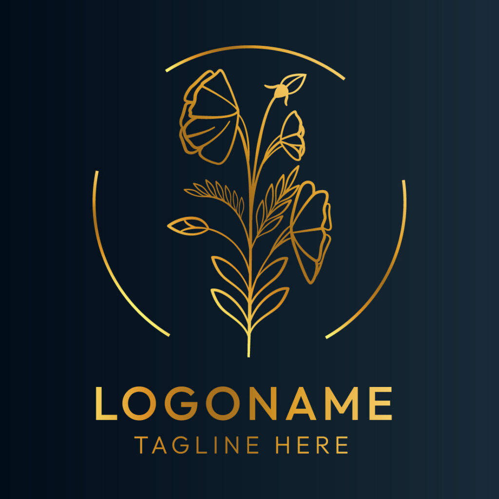 Minimalist Line Art Fashion, Beauty, and Flower Logo Design Master ...