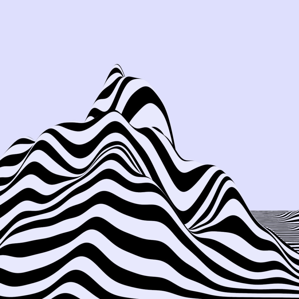 Striped Landscape Background - MasterBundles