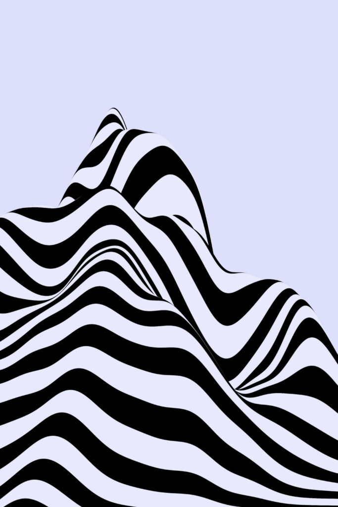 Striped Landscape Background - MasterBundles