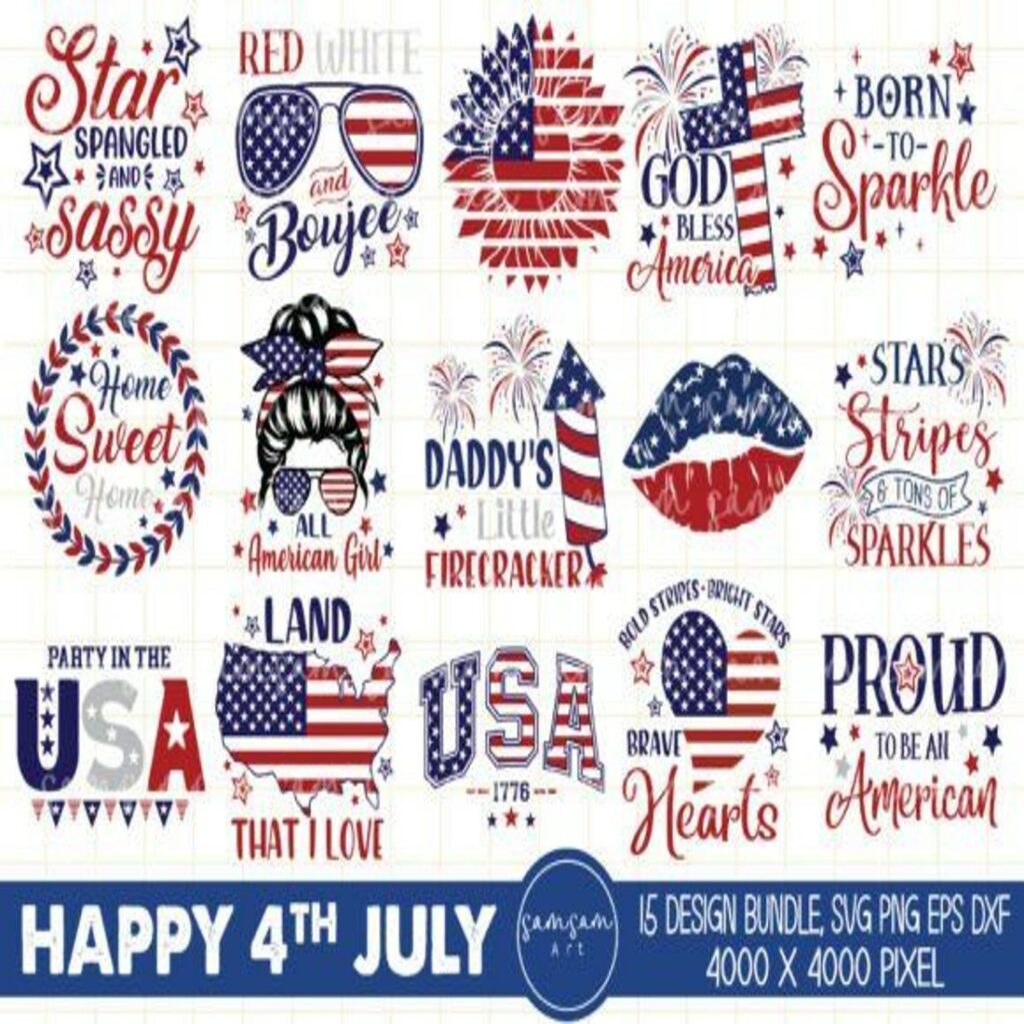 Happy 4th of July Sublimation Mega Gharpic Bundle Resell Right ...