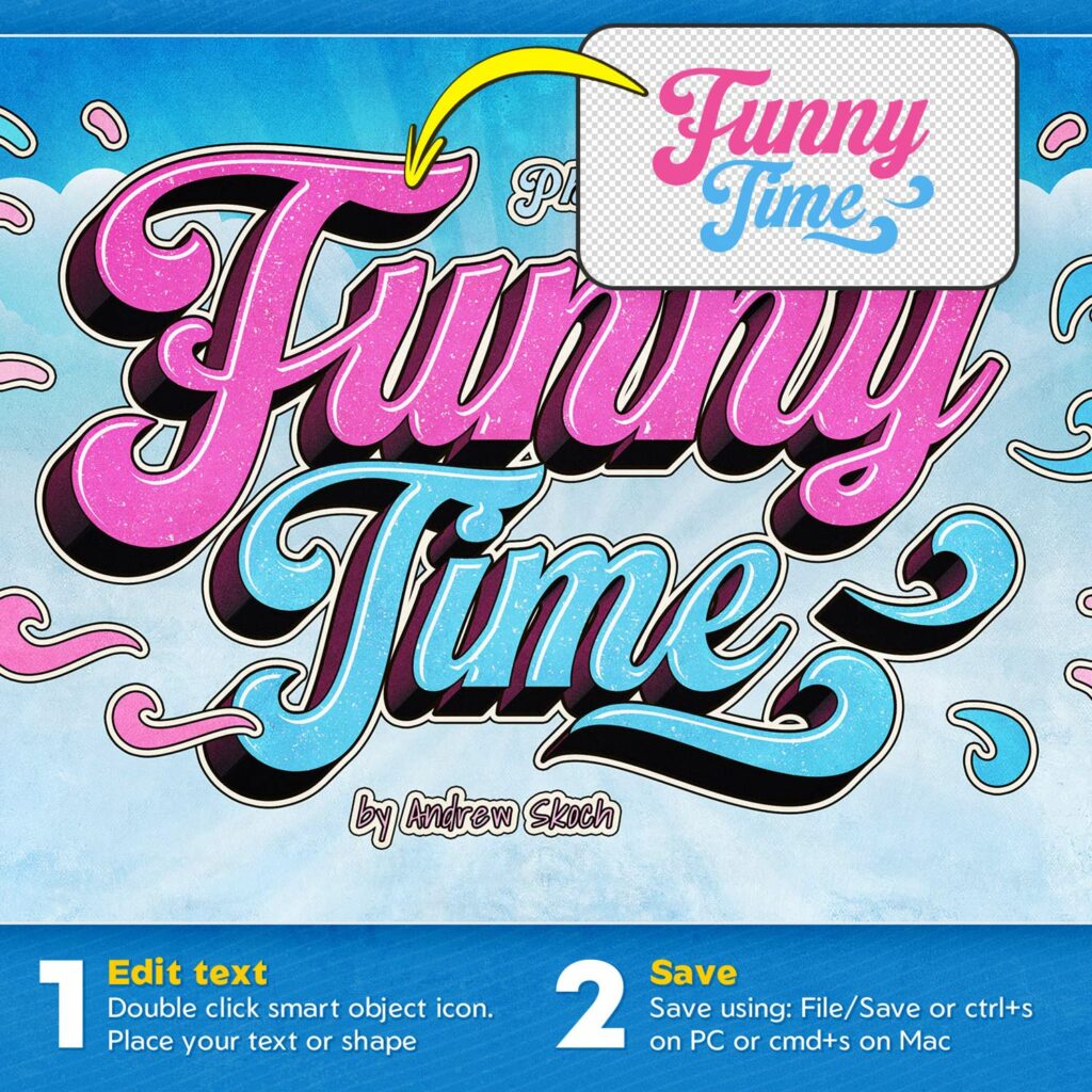 Funny Cartoon Text Effect - MasterBundles